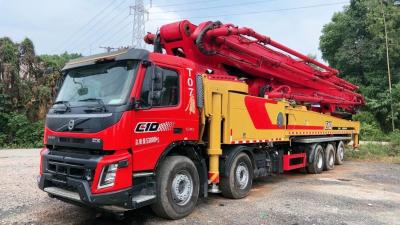 Китай Высота подачи 1400 мм 2019 Оригинальное состояние 66 м Бетонный насос на шасси Volvo продается