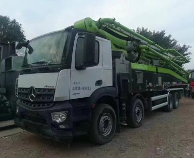 중국 44000kgs 실린더 타입 2020 Zoomlion 63m 콘크리트 붐 펌프 메르세데스 벤츠 콘크리트 펌프 트럭 건설 기계 판매용