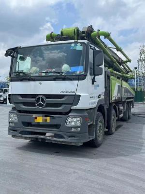 中国 緑色 56m ズームリオン コンクリートブームポンプ メルセデス・ベンツ コンクリートポンプトラック 販売のため