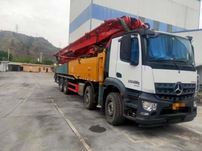 중국 메르세데스-벤츠 트럭 56m 긴 붐 콘크리트 펌프 2.6mm 진동 진폭 판매용