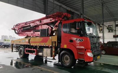 중국 중장비용용 반 건조 샷콘크리트형 트럭에 장착된 콘크리트 붐 펌프 판매용