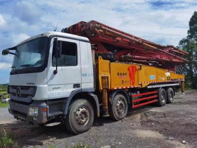 China Sany 2014 Used Concrete Pump Truck Construction Machinery 56m Pump Truck With Spare Parts for sale