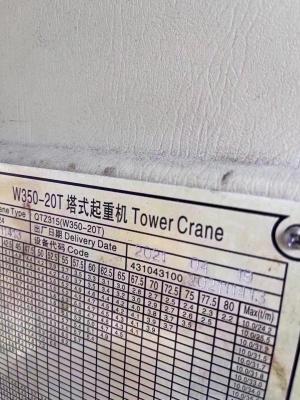 China Zoomlion Tower Crane 20 Ton Lifting Capacity and Design with ISO9001 Certification for sale