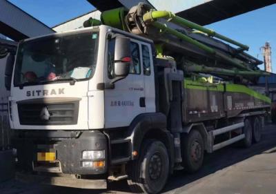 중국 좋은 상태 녹색 반 건조 샷 콘크리트 타입 56 미터 콘크리트 펌프 Zoomlion 2020 판매용