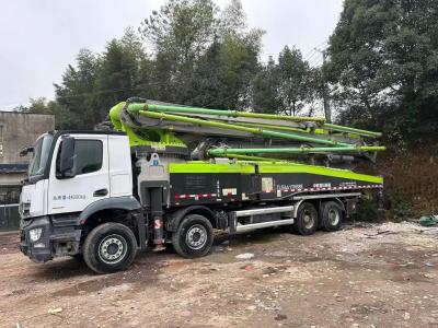 China 56m Zoomlion Concrete Pump Trucks with Perfect Original Condition truck mounted hydraulic platform for sale