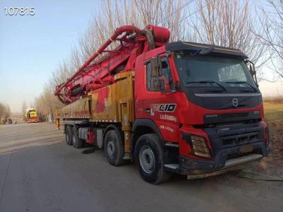 중국 62m 콘크리트 펌프 트럭 4 축 우수한 상태 수압 배치 붐 판매용