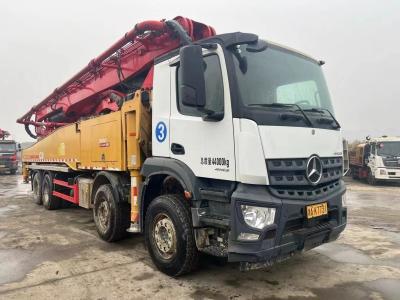 中国 56 メートルサイ メルセデス・ベンツ シャーシ 4 ブームセクションのコンクリートポンプトラック 販売のため