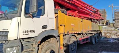 China Second-Hand Semi-Dry Shotcrete 56 Meters Concrete Pump Truck with Cylinder Structure for sale