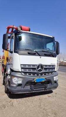 중국 61.1m 수직 범위 반 건조 샷 콘크리트 콘크리트 펌프 트럭 메르세데스 트럭에 설치 판매용