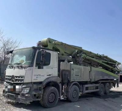 중국 2021 사용 된 콘크리트 펌프 트럭 63 미터 메르세데스 차시 건설 프로젝트 판매용