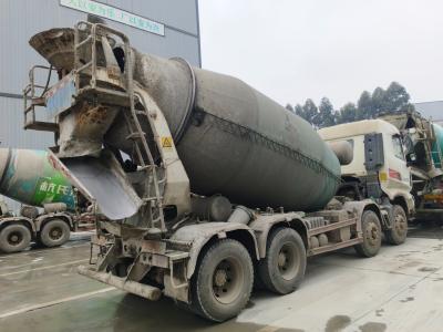 China 10 Square Industrial Heavy Duty Concrete Mixer White With Hino Engines for sale