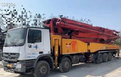 Chine Pompes à béton d'occasion 62m montées sur châssis Mercedes pour la construction de gratte-ciel à vendre