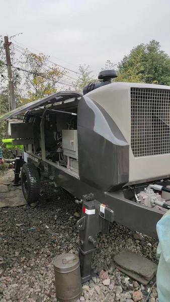 Quality Second Hand Concrete Trailer Pumps Energy Saving Hydraulic Machining Process for sale