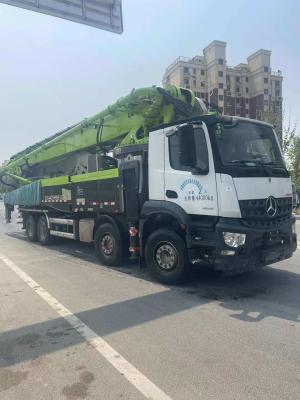 중국 메르세데스-벤츠 차시 59 미터 반 건조 샷 콘크리트 타입 콘크리트 펌프 트럭 판매용