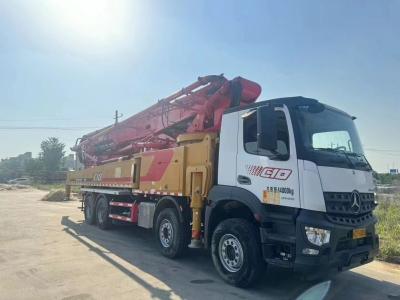Китай 21 год SA Ny 62м Длинный бум Бетонный насос грузовик Монтирован на Мерседес Шасси Красный цвет продается