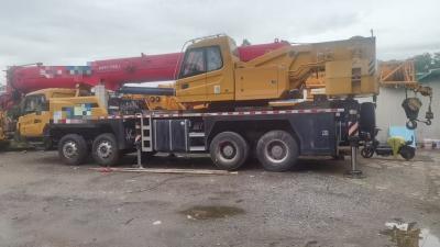 China 2024 Gebruikte SANY mobiele vrachtwagen kraan 80 ton met YUCHAI motor en 5 kraan jib Te koop