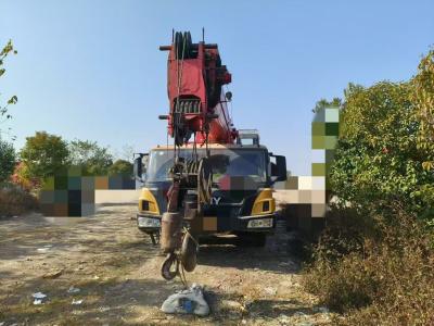 China 2018 Gebruikte SANY mobiele vrachtwagen kraan 55 ton met YUCHAI motor en 5 kraan jib Te koop