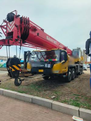 China 2023 Gebruikte SANY mobiele vrachtwagen kraan 55 ton met YUCHAI motor en 5 kraan jib Te koop