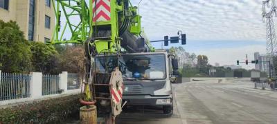 Chine Five Arms Green Used Boom Truck Crane Professional With High Efficiency à vendre