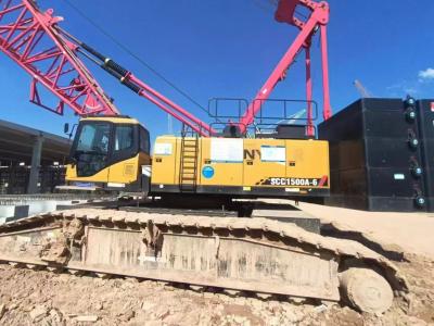 中国 SCC1500A-6 中古 2021 SA NY クローラークレーン 150 トン 建設プロジェクトの最大持ち上げ能力 販売のため