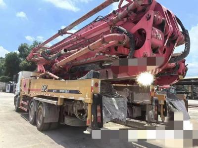 China Used 2019 52m Mobile Concrete Pump for Bridges Rise to Port Limited Stock Semi-Dry Shotcrete Type for sale