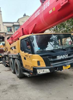 China SANY 80 Ton Mobile Crane STC800T6 Used Truck Cranes equipped with 27m Jib Length and Hydraulic Straight Arm Boom Type for sale