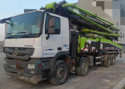 China 56m Used Concrete Pump Truck on Benz Chassis Exported Worldwide with 5 Boom Sections and ±270° Rotation Angle for sale