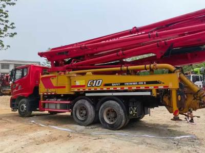 Cina 2022 Usato Sany Industria Pesante 43m Short Boom Concrete Pump Truck per l'accesso flessibile al cantiere in vendita