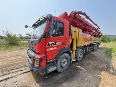 China SANY 72M Betonpomptrucks Concurrerende prijzen Superieure ondersteuning met 53000kg totaalgewicht 10x4 rijmodus Te koop