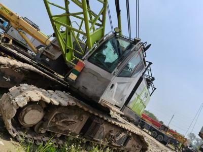 China Goedkope 85T kruipkraan ZCC850V 83m Maximale hefhoogte Gele kleur Te koop