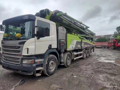 Cina Autobetoniera Zoomlion 63m del 2018 usata con telaio Scania, prezzo scontato in vendita in vendita