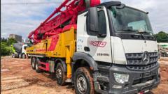 Used 2021 SANY 65m Concrete Pump Truck Benz Chassis