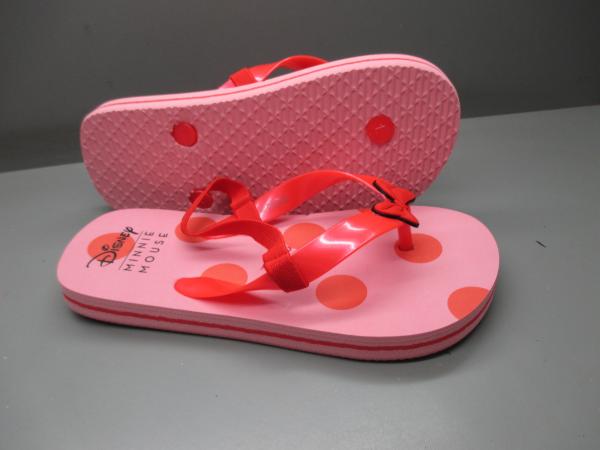 Quality Customized Kids Character Flip Flops Sandals Dots Print Pattern FAMA Approved for sale