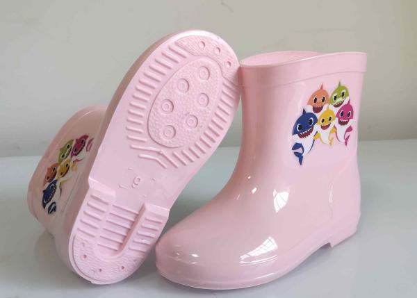 Quality Flexible PVC Side Print Girls Rain Boots Light Up Childrens Hunter Wellies OEM ODM for sale