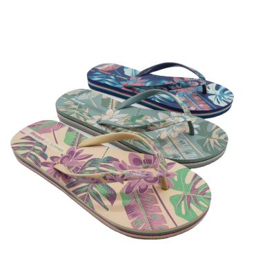 China Non Slip Ladies Summer Flip Flops Water Friendly Customizable Prints Designs for sale
