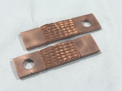 China Custom New Energy Conductor Copper Bare/Tinned Flexible Braided Busbars Copper Braided Wire for EV Battery for sale