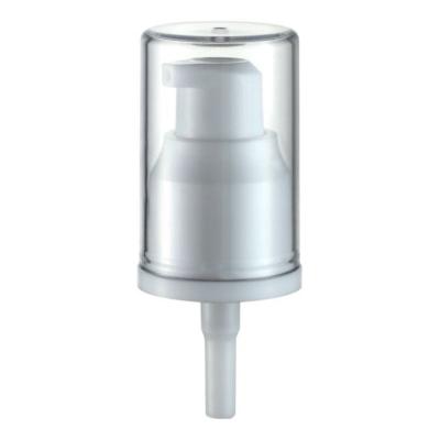 Cina Pompa di trattamento di plastica a copertura piatta per la cura della pelle consegna rapida 18/410 Pompa di crema Spray in vendita