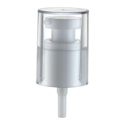 Cina Pompa di trattamento di plastica a copertura piatta per la cura della pelle consegna rapida 18/410 Pompa di crema Spray in vendita