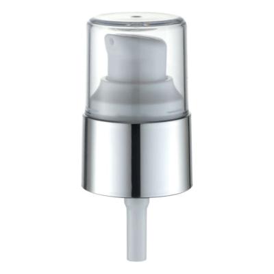 Cina Pompa di trattamento di plastica a copertura piatta per la cura della pelle consegna rapida 18/410 Pompa di crema Spray in vendita