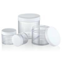 China Customizable Eco-friendly Plastic Cream Jar for Cosmetic Packaging in Multiple Sizes for sale