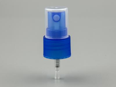 Cina Spruzzatore di nebbia fine 20/410 Spruzzatore di bottiglia a mano Pompa a spruzzo blu per imballaggi cosmetici in vendita