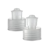 China Plastic Bottle Cap 28/410 Push-Pull Cap for Liqui Bottle Custom Order for sale