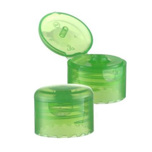 Quality 18/410 Liqui Bottle Flip Top Cap Ribbed Plastic Material and Customized Color for sale