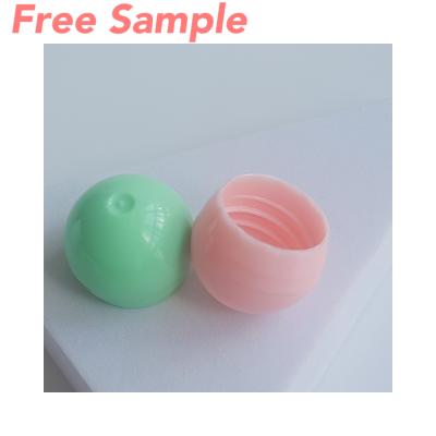 China 18/410 Non-Refillable Luxury Parfum Round Perfume Bottle with Color Ball Shape Cover for sale
