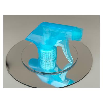 China 28/410 Bule Transparent Plastic Trigger Sprayer Designed for Disinfectant Spray Needs for sale