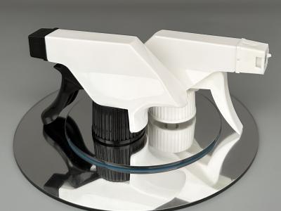 China 28/410 Bule Transparent Plastic Trigger Sprayer Designed for Disinfectant Spray Needs for sale