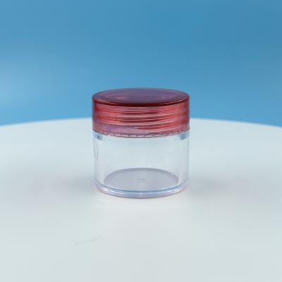 China 20g 30g 50g Transparent Plastic Jar Empty Refillable Cosmetic Cream Jar for Industrial for sale