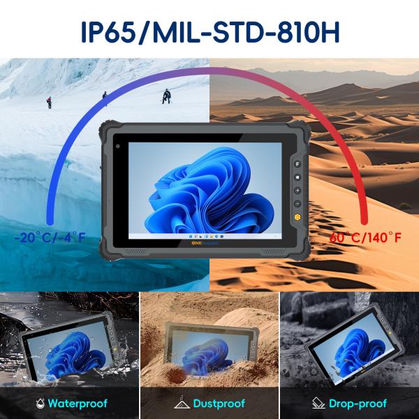 Quality Industrial ONERugged M80J 8 inch Win11 Pro Tablet IP65 Waterproof MIL-STD-810H for sale
