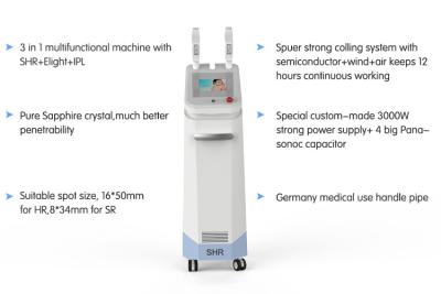 China Beauty Salon Equipment IPL Hair Removal SHR IPL Elight Hair Removal Machine for sale