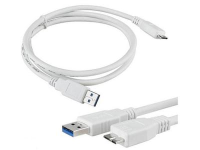 China White Round USB3.0 Charge & Sync  A Male to Micro Cable for Samsung for sale